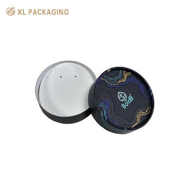 China Mini Ring Box With Insert Round Paper Boxes For Jewellery Packaging Cylinder Tube Box Circular Wedding Ring Gift Box for sale