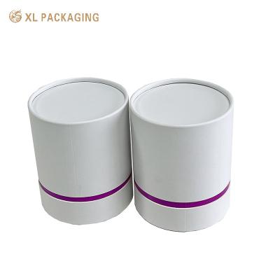China Custom Logo Cylinder Ronde Kaars Papierbuis Verpakkingsdoos Wit Kaars Papierdoos Te koop