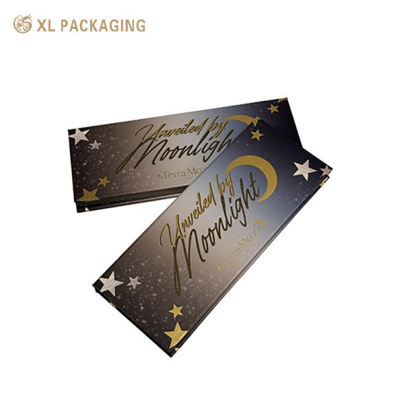Quality 12 Color Art Paper Magnetic Cardboard Eyeshadow Palette Packaging Empty Cosmetic Box for sale