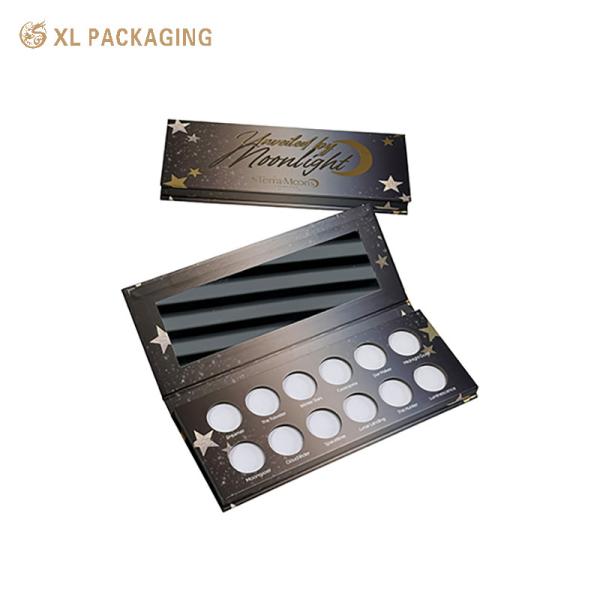 Quality XL Packaging 12 Color Art Paper Magnetic Cardboard Eyeshadow Palette Packaging for sale