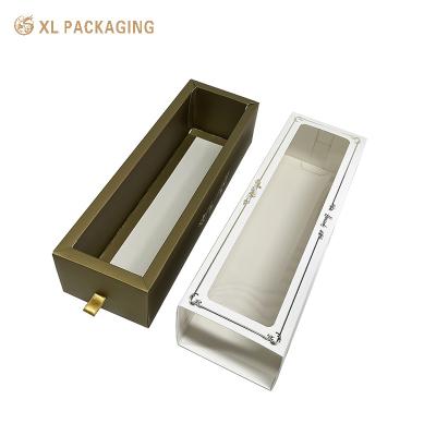 China Luxury Macaron Window Drawer Box Cake Candy Chocolate Packaging Box With Logo Food Cupcake Boxes for sale