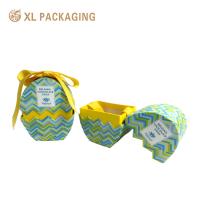 Quality Egg Shape Easter Candy Gift Box Corrugated Kraft Paper Chocolate Gift Packing for sale