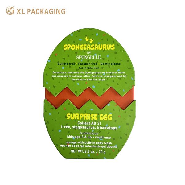 Quality Easter Egg Shaped Open Lid Gift Boxes Rigid Cardboard Kids Gift Packaging Paper Box for sale