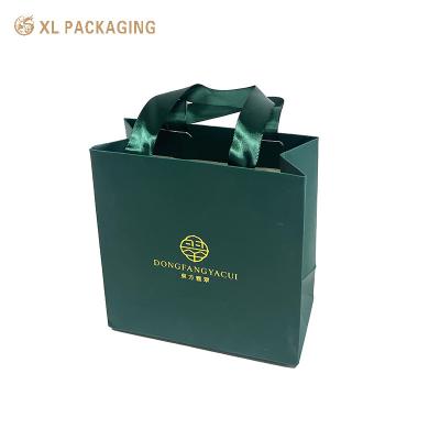 China XL Packaging Custom Packaging Factory Luxury Boutique Jewellery Gift Bag Custom Printed Ribbon Paper Souvenir Shopping Bag for sale