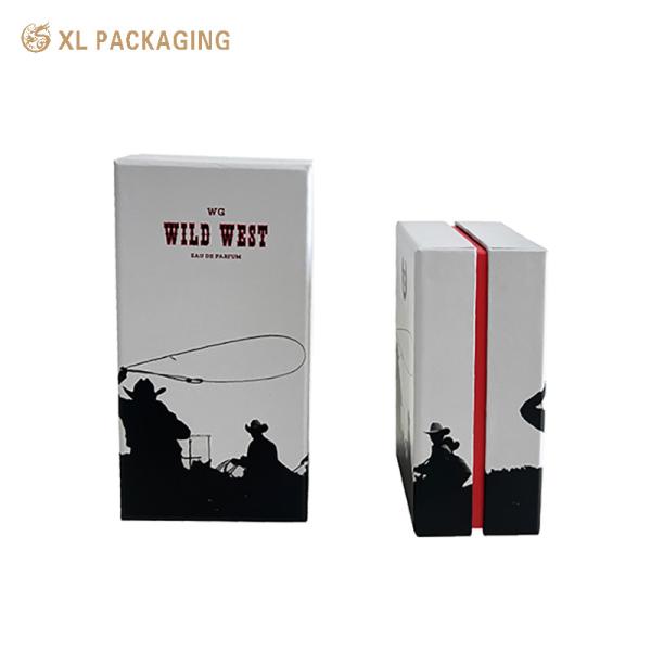 Quality Custom Design Perfume Paper Box Lid And Base Box Paperboard Perfume Gift Box Red for sale