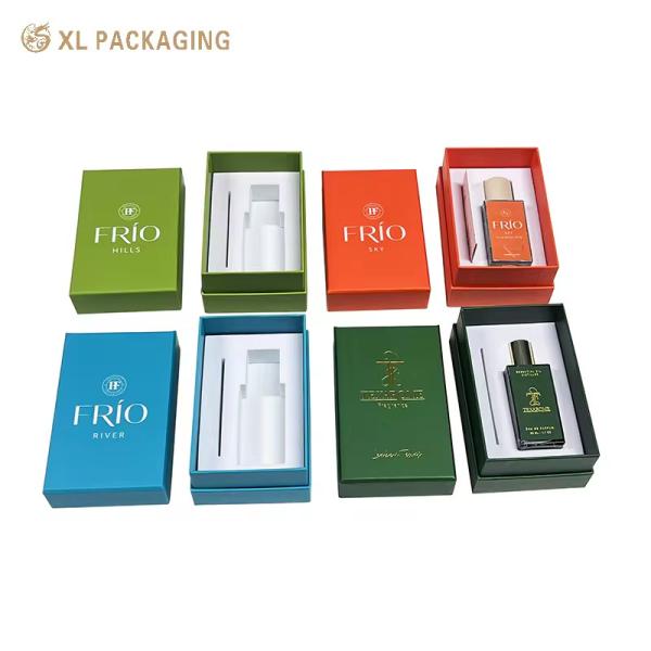 Quality Customize Luxury Perfume Box Inside Skin Care Cosmetic Lid And Base Perfume Box for sale