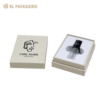 China Custom Logo Perfume Paper Box Mini Perfume Packaging Box Fragrance Gift Box for sale