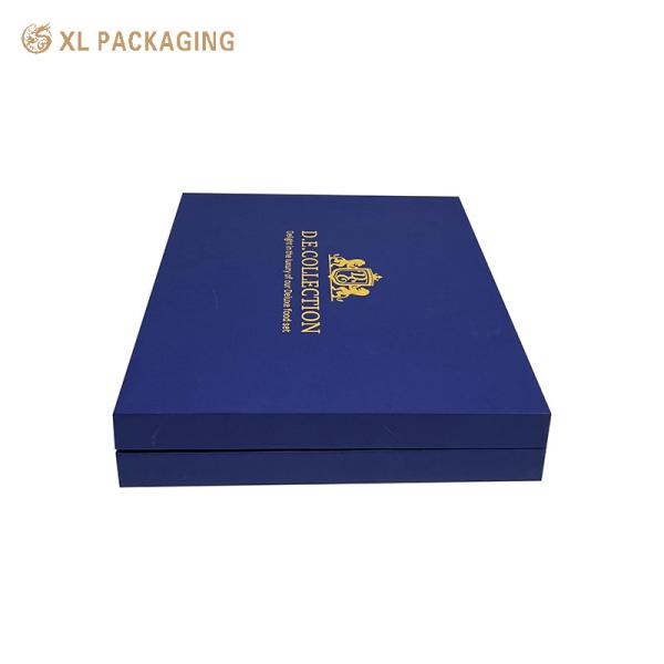 Quality Luxury Blue Tea Gift Box Packaging Custom Logo Printed With EVA Insert for sale