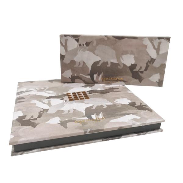 Quality Circular Empty Custom Eyeshadow Palette Box Packaging Makeup Cardboard Box for sale