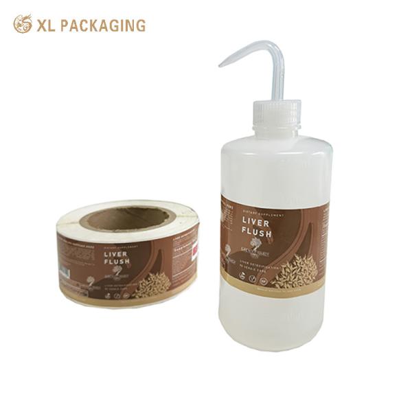 Quality Waterproof Double Sided Paper Sticker Labels for Bottles XL Packaging for sale
