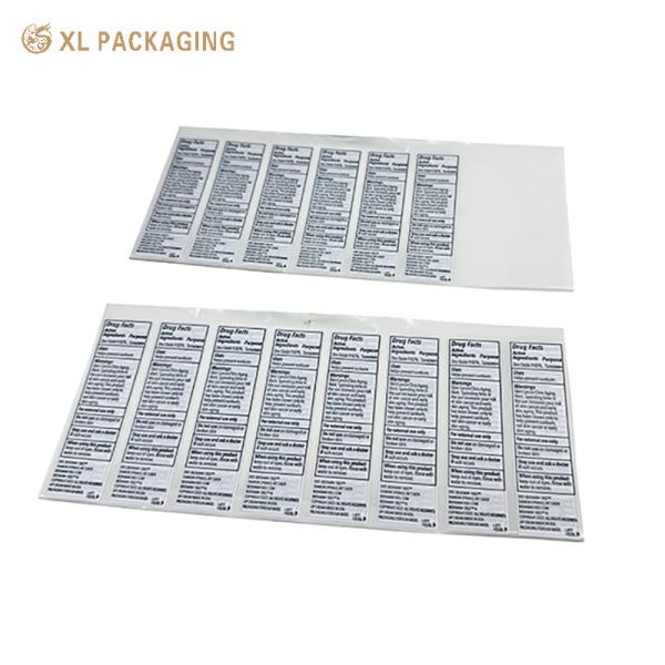 Quality Waterproof Double Sided Paper Sticker Labels for Bottles XL Packaging for sale