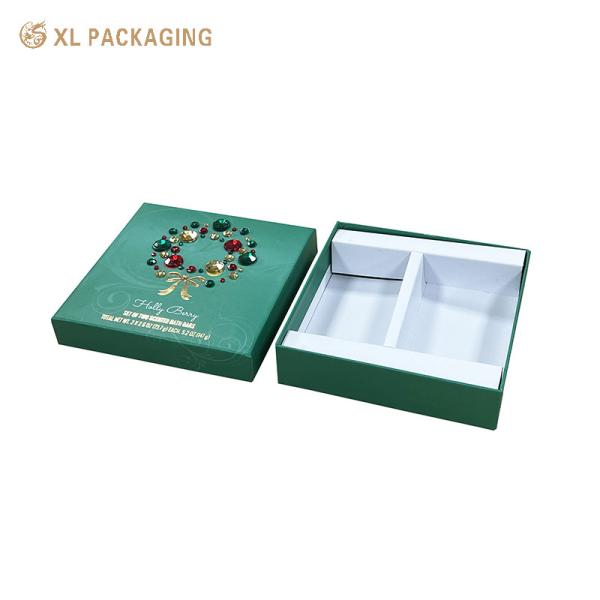 Quality Custom Green Luxury Packaging Christmas Wrapping Decoration Bows Gold Hot for sale