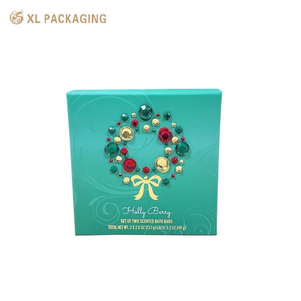 Quality Custom Green Luxury Packaging Christmas Wrapping Decoration Bows Gold Hot for sale