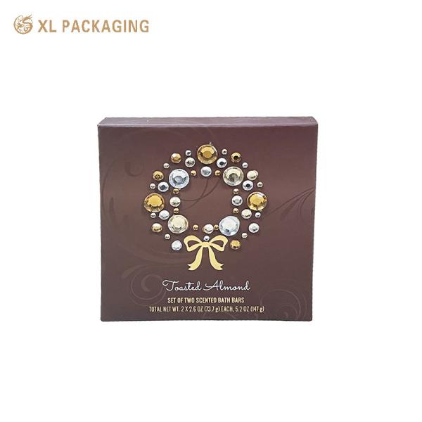 Quality Gift Packing Industrial Custom Logo Design Hot Stamping Square Cosmetic Paper for sale