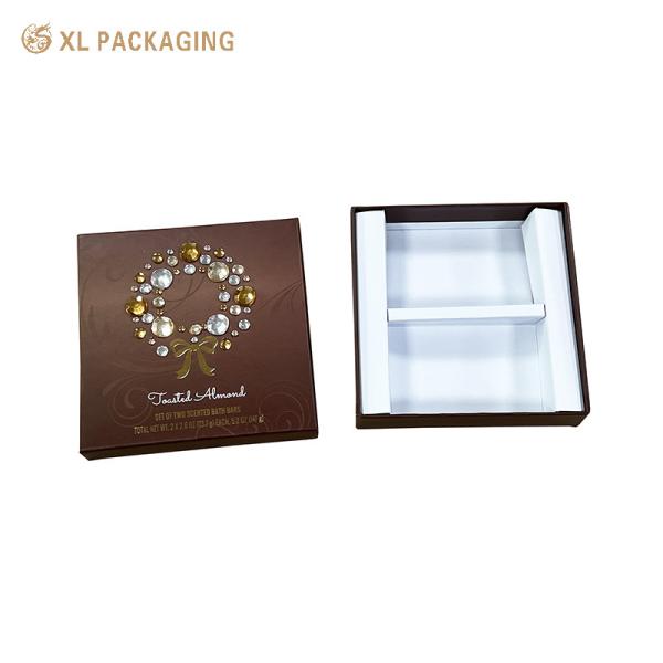 Quality Gift Packing Industrial Custom Logo Design Hot Stamping Square Cosmetic Paper for sale