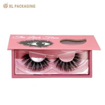 China Wholesale Custom Printing Rigid Cardboard Paper Box Cosmetic Paper Box False Eyelash Packing Box for sale