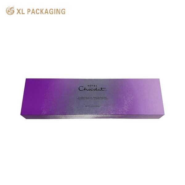 Eco-Friendly Chocolate Truffle Packaging Box with White EVA Insert and Ribbon Accessary