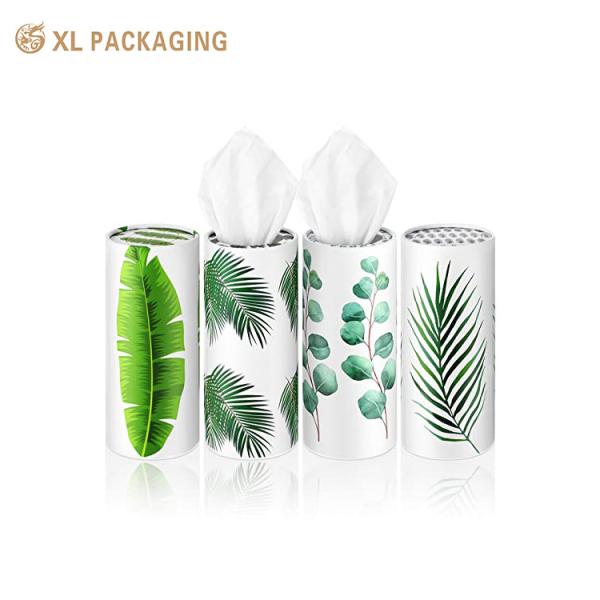 Strong Water Absorption Round Small Box Facial Tissue With Custom Logo White Color/Natural White