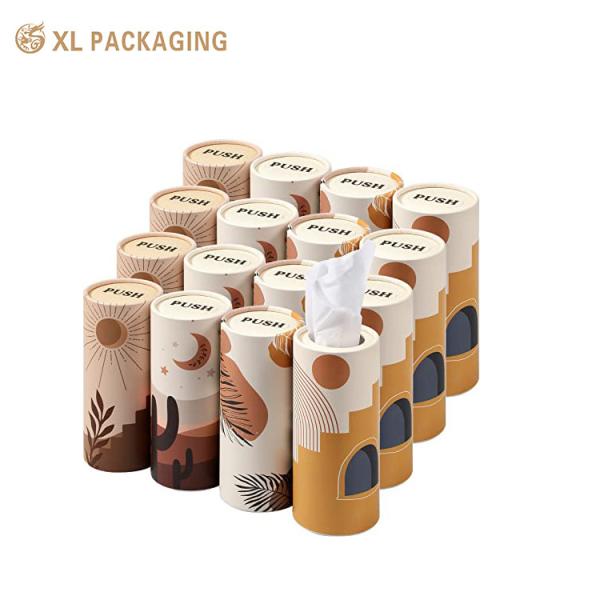 Strong Water Absorption Round Small Box Facial Tissue With Custom Logo White Color/Natural White