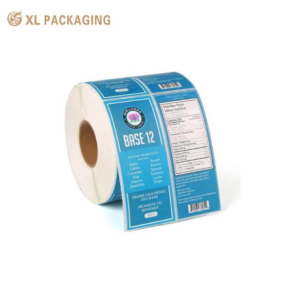 Custom Printing Label with Single Sided Adhesive and White Embossed Sticker