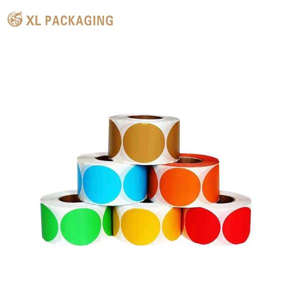 Custom Printing Label with Single Sided Adhesive and White Embossed Sticker