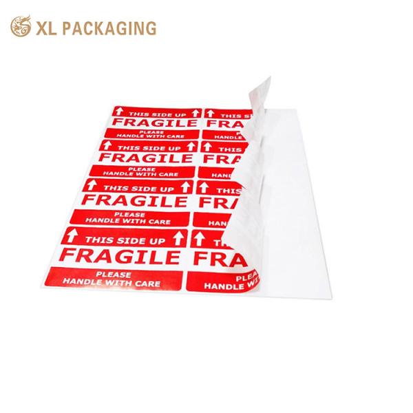 Custom Printing Label with Single Sided Adhesive and White Embossed Sticker