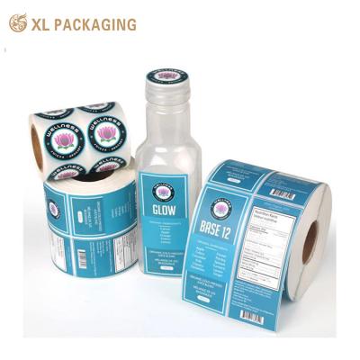 China Rectangle Waterproof Package Vinyl Label Stickers for Personalized Perfume Bottles for sale