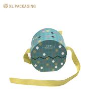 China Handmade Easter Egg Chocolate Gift Box Custom Embossed Silver Logo With Ribbon Decor Packaging Box for sale