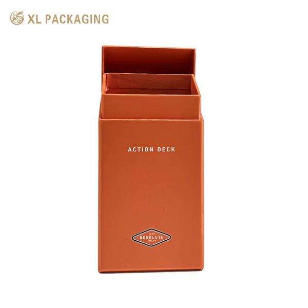 Packaging Gift Boxes Bevel Angle Lipstick Paper Box Orange Cigarette Box With Custom Logo