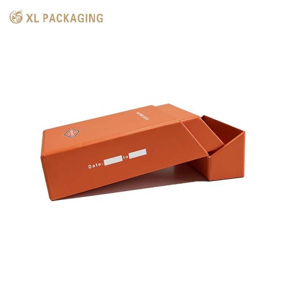 Packaging Gift Boxes Bevel Angle Lipstick Paper Box Orange Cigarette Box With Custom Logo