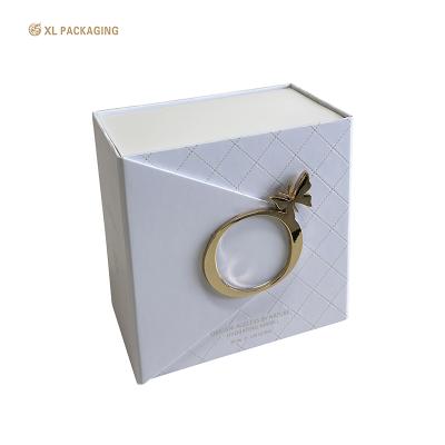 China XL Packaging Custom Luxury Boxes Magnetic 2 Two Piece Side Open Double Door Gift Packaging Box With Logo for sale