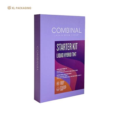 China XL Packaging Custom Printed Cosmetic Boxes Luxury Custom Logo Rigid Paper Boxes With Sponge Liner Empty Magnetic Case Display For Product Packing for sale