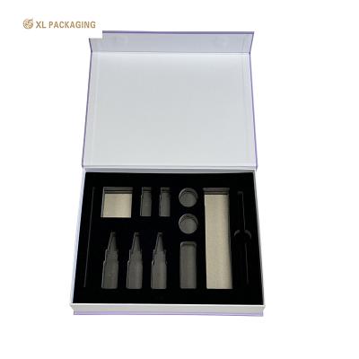 China XL Packaging Custom Printed Cosmetic Boxes Luxury Custom Logo Rigid Paper Boxes With Sponge Liner Empty Magnetic Case Display For Product Packing for sale