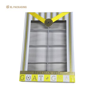 China XL Packaging Custom Square Skincare Paper Box With Window Transparent Cosmetic Perfume Packaging Gift Box Serum Skincare Boxes for sale