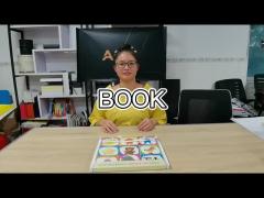 Gráfico de livros personalizados Impressão de um conjunto de crianças Livro Inglês 9pcs Pequeno livro de papel cognitivo Impressão personalizada