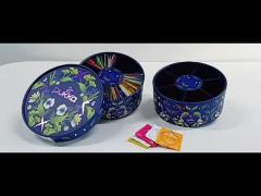 blauwe papierbuis