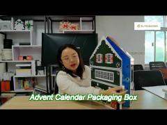 house shape advent calendar packaging box