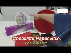 rigid purple chocolate gift packing box dessert holding magnetic closure gift box
