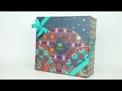 Customized 24 Drawer Advent Calendar Gift Box Packaging Hot Coffee Bag Chocolate Bag