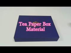 Luxe blauwe thee cadeaubon Verpakking Custom logo met EVA insert