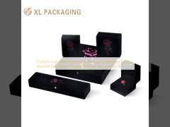 Custom Logo Lint Sieraden Doos Verpakking Halsketting Oorbellen Armband Set Sieraden Display Berging Sieraden Doos