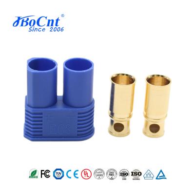 China High Current EC8 8mm Bullet Connector Gold Plated Banana Plug Socket Female Male Connector for sale