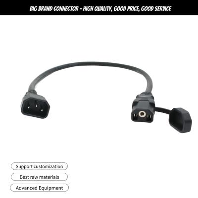 China 3 Pin AC Power Connector , Waterproof Three Pin Plug And Socket for sale