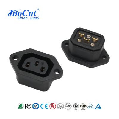 China Jbocnt 30A 60A Power Connectors AC Power Supply Socket 3 Pin With Rubber Cover for sale