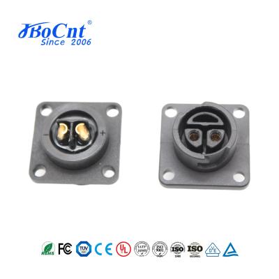 China M20 2P EBIKE Connector IP68 Waterproof Power Female Lithium Ion Battery Energy Storage Connector for sale