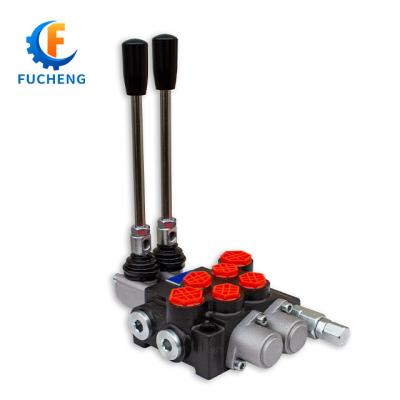 China 40lpm 6 Banks Joystick Hydraulic Monoblock Control Valves for Front Loader and Tractor Fucheng for sale
