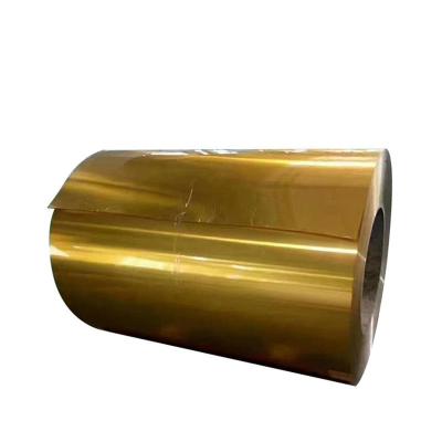 China 1100 PE Coating Color Gold Pre Painted Aluminium for sale