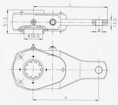 China high quality DAF 505835 Manual Slack Adjusters air brake system made for sale