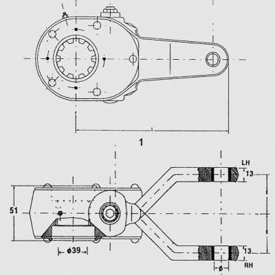 China high quality DAF 285952 Manual Slack Adjusters air brake system for sale
