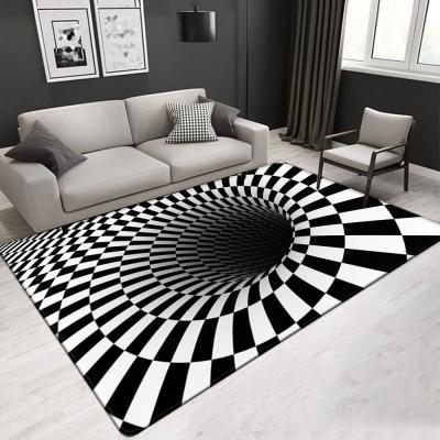 China Customized Size Bedroom Living Room Nordiac Style Luxury Rug 3D Printed Rectangle Carpet 2*3m for sale